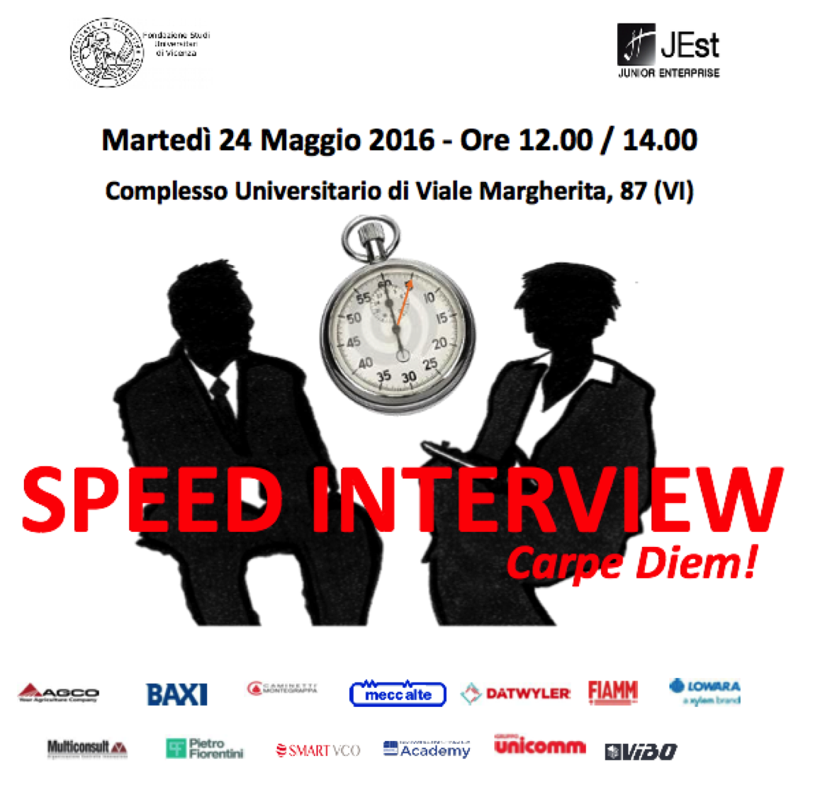 Speed Interview powered by University of Vicenza | Smart VCO